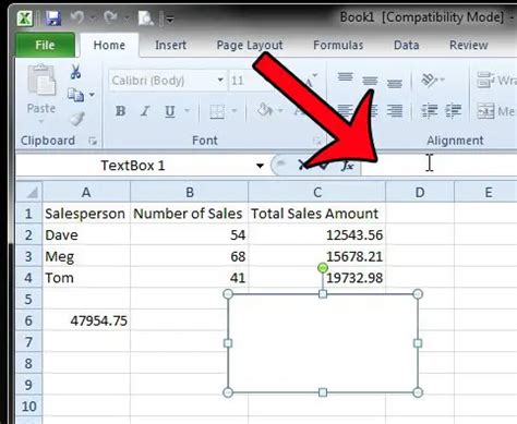 How To Display A Formula Result In A Text Box In Excel 2010 Solve Your Tech