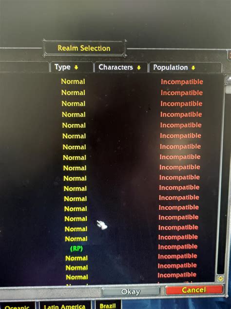 Why Are All The Server Incompatible I Just Repaired The Game Rwow