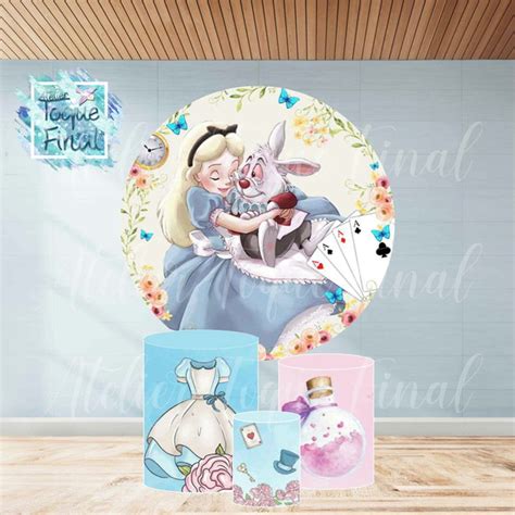 Kit Painel Sublimado Capa De Cilindro Alice 5 Elo7