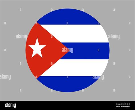 National Flag Of Republic Of Cuba Original Colors And Proportion