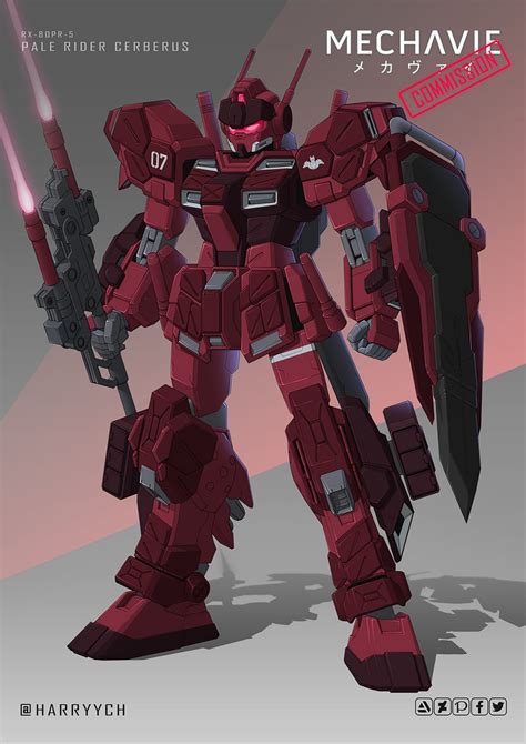 Pale Rider Gundam And More Drawn By Harryych Danbooru