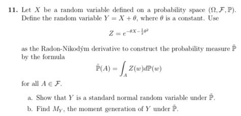 Solved Let X Be A Random Variable Defined On A Chegg