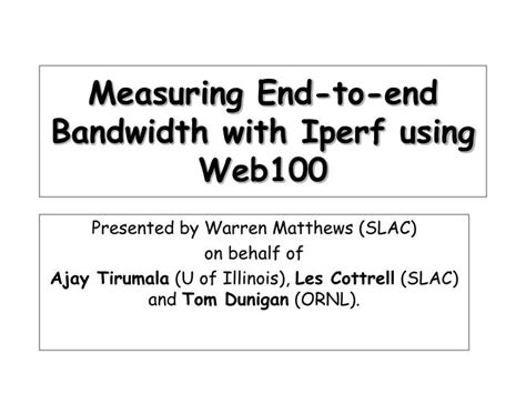 Measuring Network Bandwidth Using Iperf How To Use Iperf Bhby
