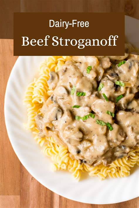 Classic Dairy Free Beef Stroganoff Recipe