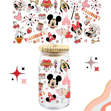 Valentine Days Mouse Uv Dtf Wrap Bubbly Zone