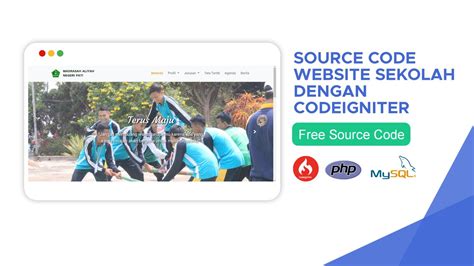 Aplikasi Website Sekolahan Dengan Menggunakan Codeigniter Free Source Code Youtube