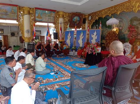 ပုဇွန်တောင်မြို့နယ် ရွှေဘုန်းပွင့်စေတီတော်မြတ်ကြီး၌ ၃ ရက်တိုင်တိုင်ကျင်းပခဲ့သည့် ဥပ္ပါတသန္တိသုတ