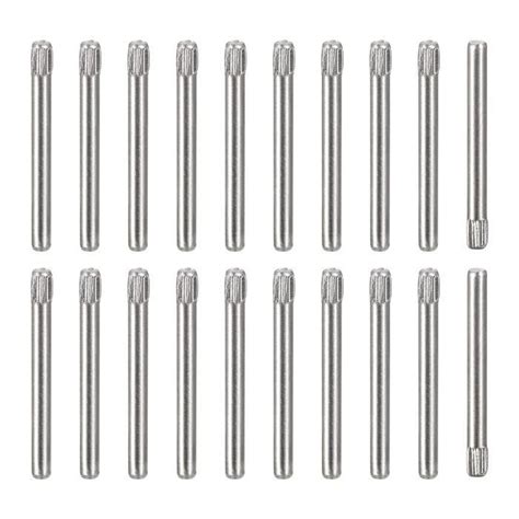 Sourcing Map x mm Inox Acier Goupilles pcs Molette Tête Plat Chanfreiné Terminal
