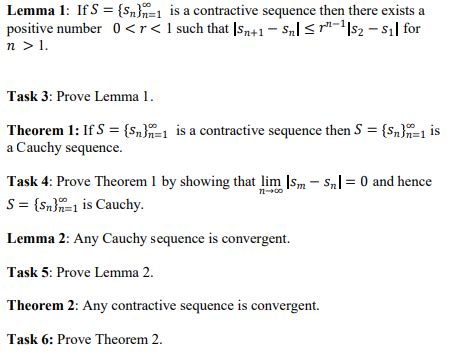 Solved Lemma If S N N Is A Contractive Sequence Then Chegg Com