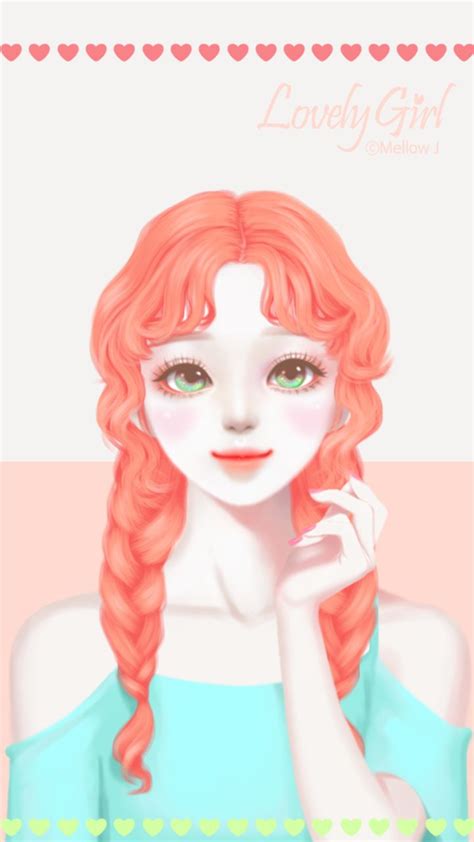 Cute Cartoon Girl Girls Cartoon Art Anime Art Girl Iphone Wallpaper