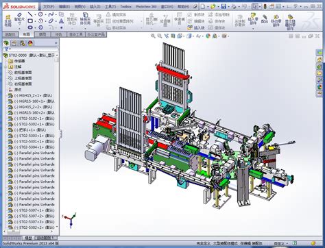 Usb组装生产线设备solidworks 2011模型图纸下载 懒石网