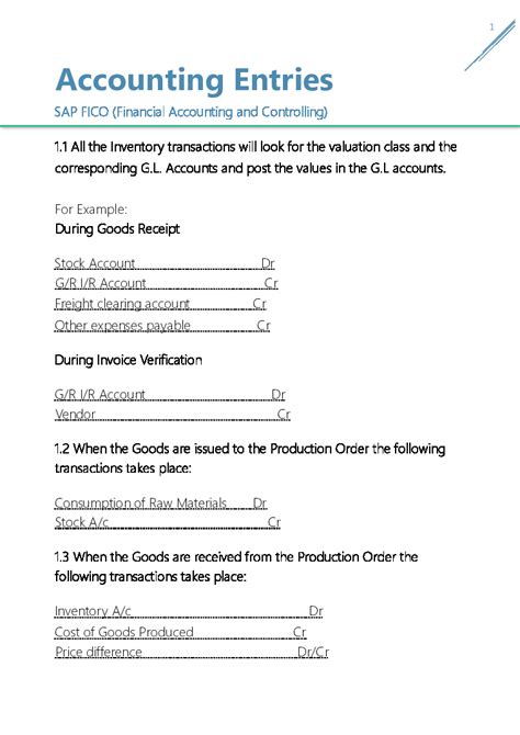 Accounting Entries Sap Fico Eloquens