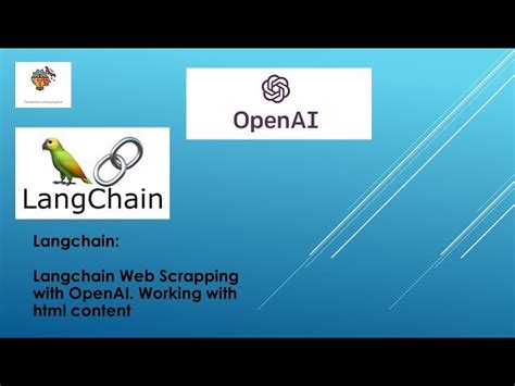 free video web scraping with langchain and openai working with html