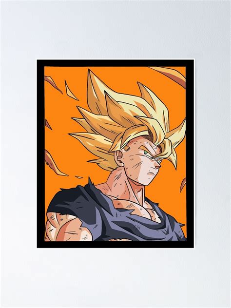 Super Cool Goku Saiyan Dragon Ball Z Poster For Sale By Nodali