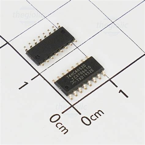 74hc4052d653 Ic Multiplexerdemultiplexer Dual 16 Soic Điện áp 2