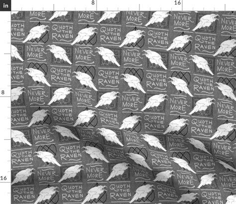 Quoth The Raven Nevermore Fabric Spoonflower