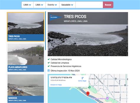 Estas Son Las únicas Playas De Lima Con Aguas Limpias Y Saludables