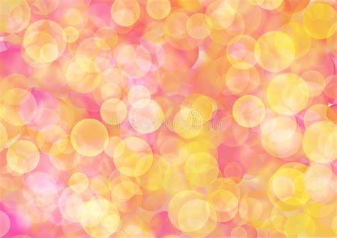 Abstract Blurry Bokeh In Yellow Stock Illustration Illustration Of