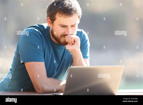 Checking Laptop Hi Res Stock Photography And Images Alamy