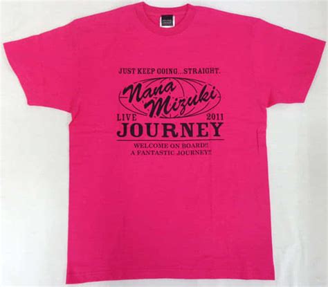 駿河屋 水樹奈々 Tシャツc ピンク Lサイズ「nana Mizuki Live Journey 2011」 倉敷会場限定（tシャツ）