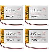 Amazon Com YELUFT Pcs V MAh Lithium Polymer Rechargeable Battery With Integrated