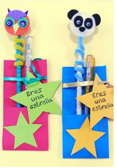 Regalitos para el primer día de clases Manualidades Primer dia de