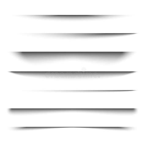 Shadow Vector Divider Paper Overlay Effect Shadow Effect Realistic Box