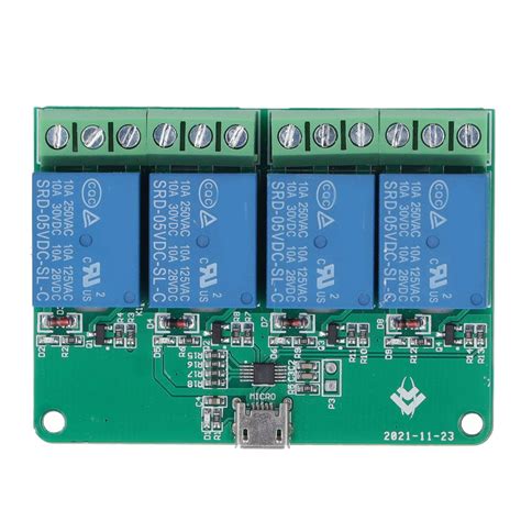 Módulo De Relé De 4 Canales Relé De 5v Relé De 4 Canales 5v Para