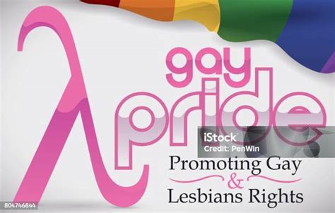 Lambda Simbol Dan Bendera Pelangi Untuk Kebanggaan Dan Hak Gay