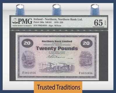 Northern Ireland 20 Pounds Type 1970 Northern Ireland The Banknote Numizon Catalog