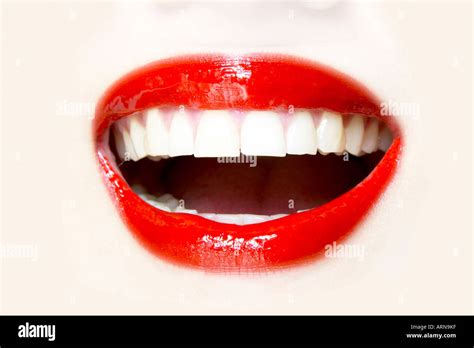 Lips With Teeth Stock Photo 9196542 Alamy