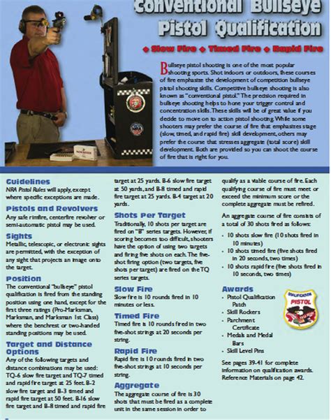 Pistol Marksmanship Program And Team