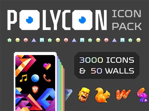 Polycon Icon Pack Apk Für Android Herunterladen