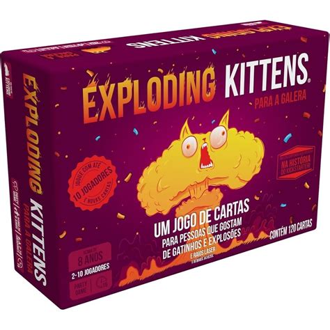 Galápagos Exploding Kittens Para A Galera Jogo de Cartas para Amigos