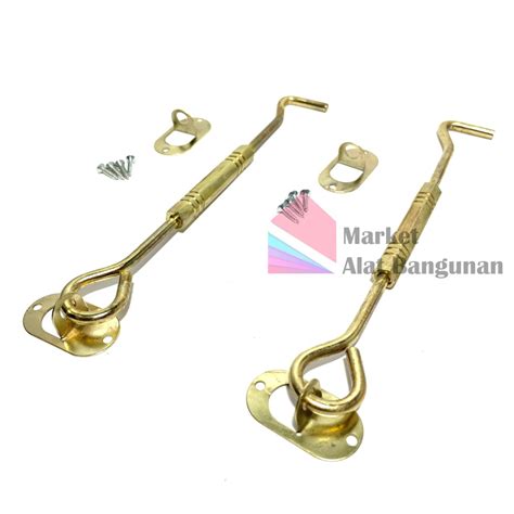 Jual Hak Angin Segi Enam Kuning Per 1 Pcs Skrup Windows Hook