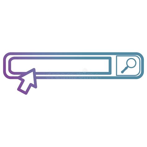 Search Bar Browser Interface Stock Vector Illustration Of Internet