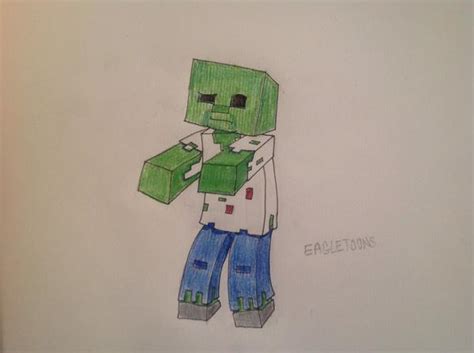 How To Draw A Minecraft Zombie