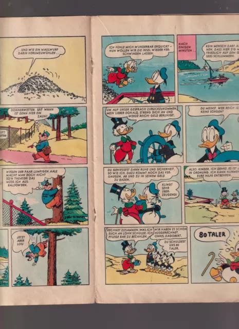 MICKY MAUS SONDERHEFT 1954 Nr 10 Dagobert Duck Der Arme Alte Mann