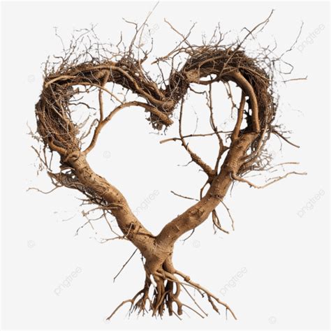 Heart Shaped Tree Roots Heart Tree Roots Nature PNG Transparent