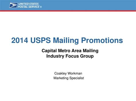 Ppt 2014 Usps Mailing Promotions Powerpoint Presentation Free