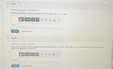 Determine The Equation Of The Elastic Curve Express Chegg