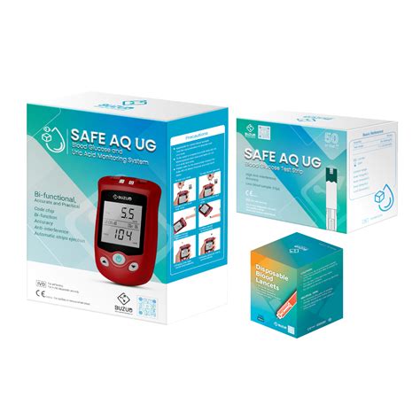 Safe Aq Ug Blood Glucose And Uric Acid Monitoring System Buzud Singapore