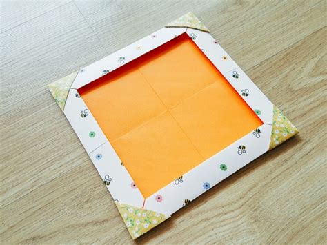 아주 쉬운 액자접기 대형색종이 활용하기~ 네이버 블로그
