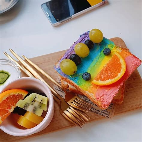 용인 맛집멋집 무지개 토스트라고 들어봤니🤔 형형색색의 너무 이쁜 디저트 어고흐 맛있고 감각 넘치는