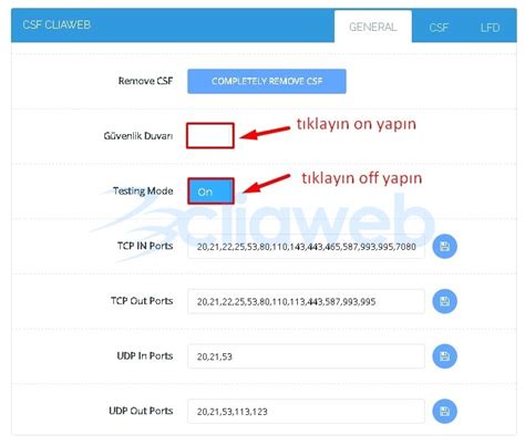 Cyberpanel Csf Firewall Kurulumu