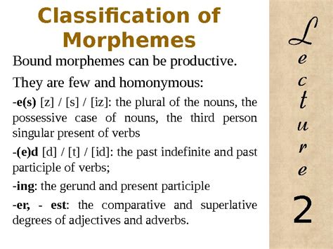 Morphemic Structure Of The Word 2