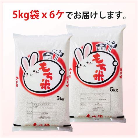 令和6年産 ヒメノモチ もち米 30kg 5kg×6袋 送料無料 国内産 餅米 山形県産 別途送料加算地域あり Himemochi