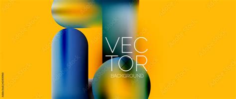 Geometric Shapes Fluid Gradient Abstract Minimal Background For Various