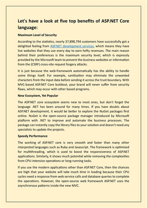 5 Ways Aspnet Core Enhances Enterprise Application Performancepdf