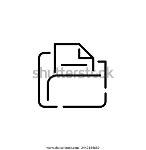 Text File Folder Document Storage Content Stock Vector Royalty Free